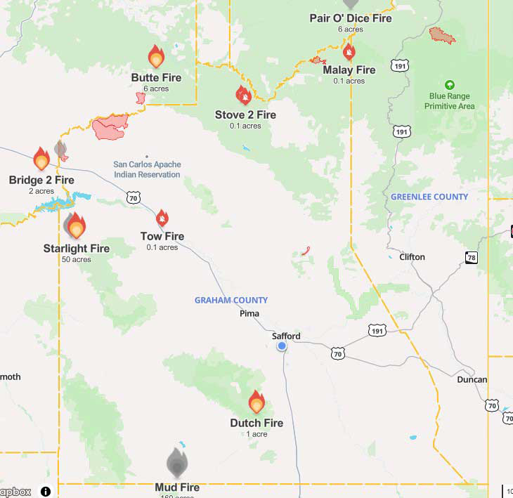 New small wildfires start in Graham County – GilaValleyCentral