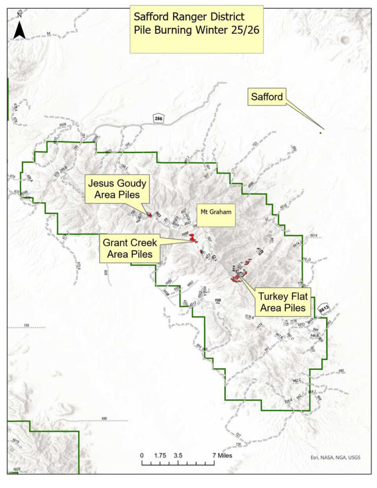 Forest Service conducting burn piles on Mount Graham – GilaValleyCentral